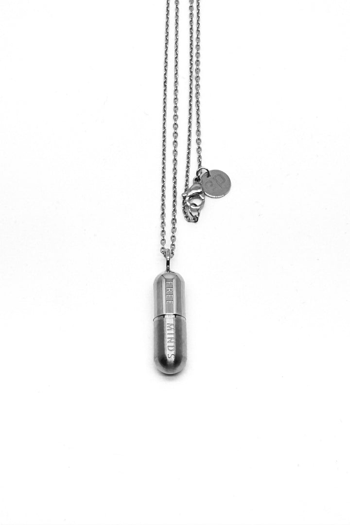 SILVER PILL - Necklace