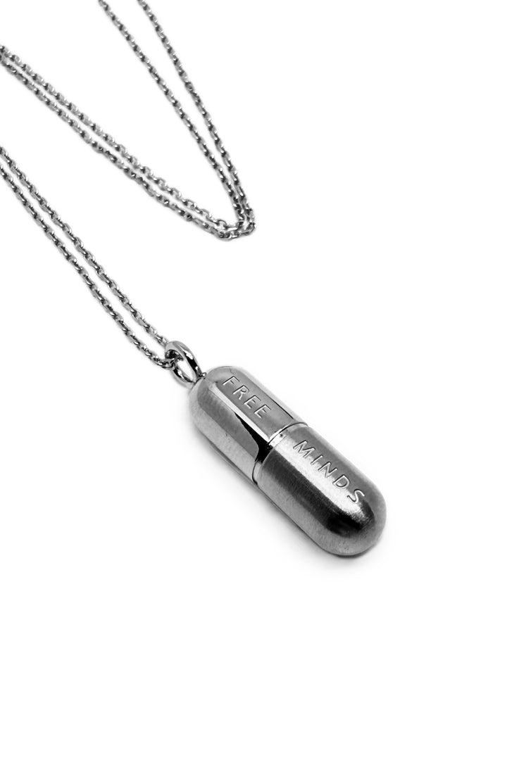 SILVER PILL - Necklace